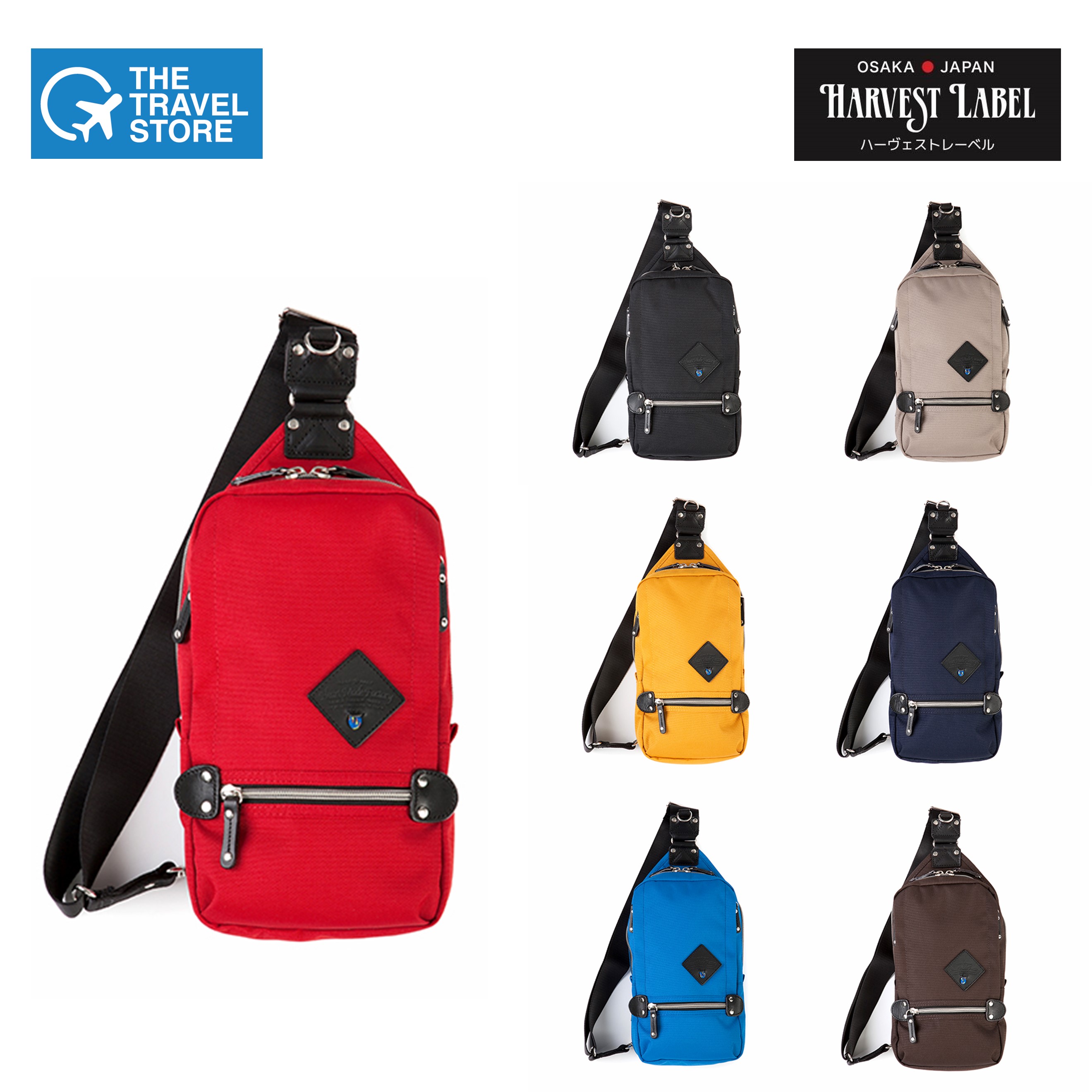 HARVEST LABEL Takao Mini Square Sling Pack / Body Bag Cordura ...