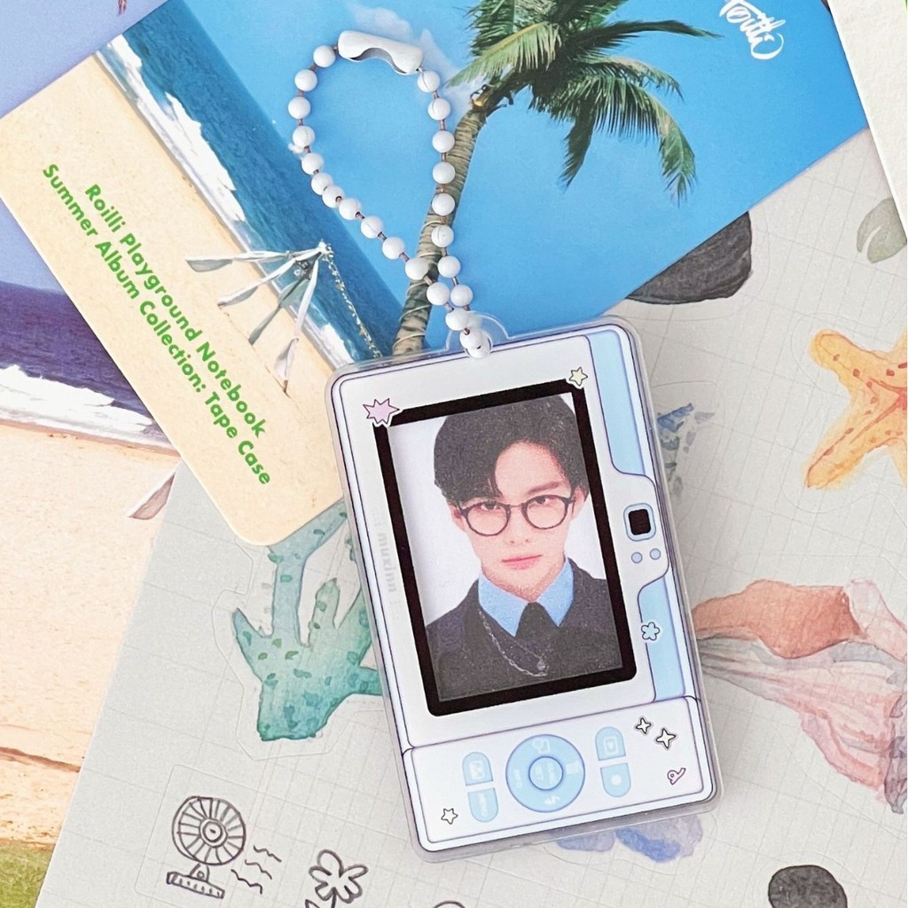 Ins Digital Code Acrylic Card Holder 1-inch Small Card Display Pendant ...