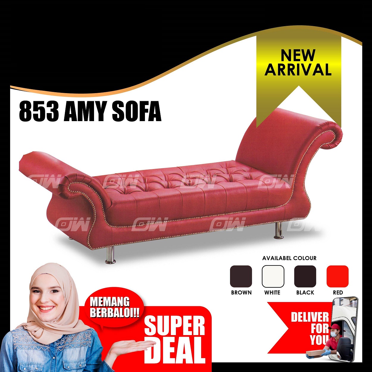 Amy Lounge Hall Chair / Sofa Fully Fabric Sofa / Lounge Chair / Sex ...