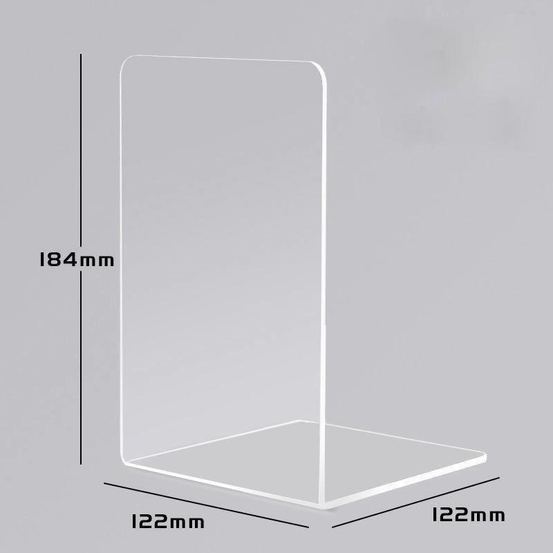 LORDWEY 2Pcs INS Style Acrylic Bookstand Bookend Transparent Book Stand ...