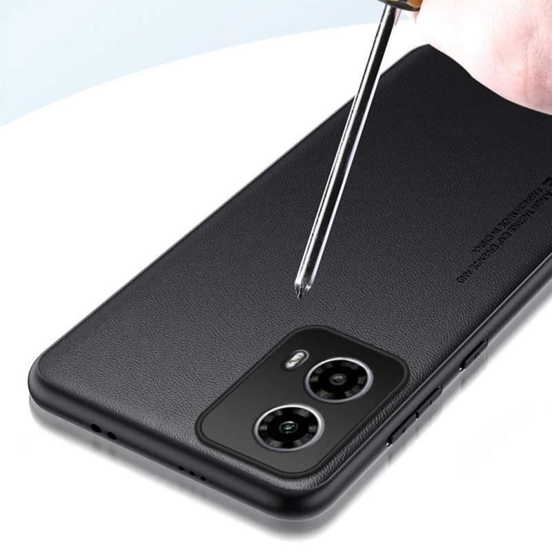 New Phone case Moto G35 Ultra-Thin Matte Soft Leather Back Cover ...