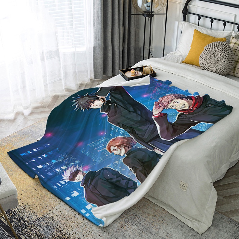 Gojo Satoru 4 Size Jujutsu Kaisen Single Side Flannel Air Conditioner ...
