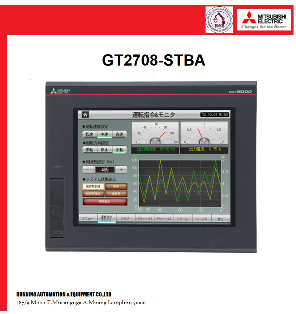GT2708-STBA 8.4”, SVGA, TFT color LCD 65536 colors, Panel color: Black ...