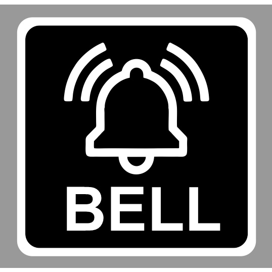 PAPAN BEL / BELL SIGN AKRILIK / ACRYLIC SIGN PENUNJUK BEL RUMAH ...