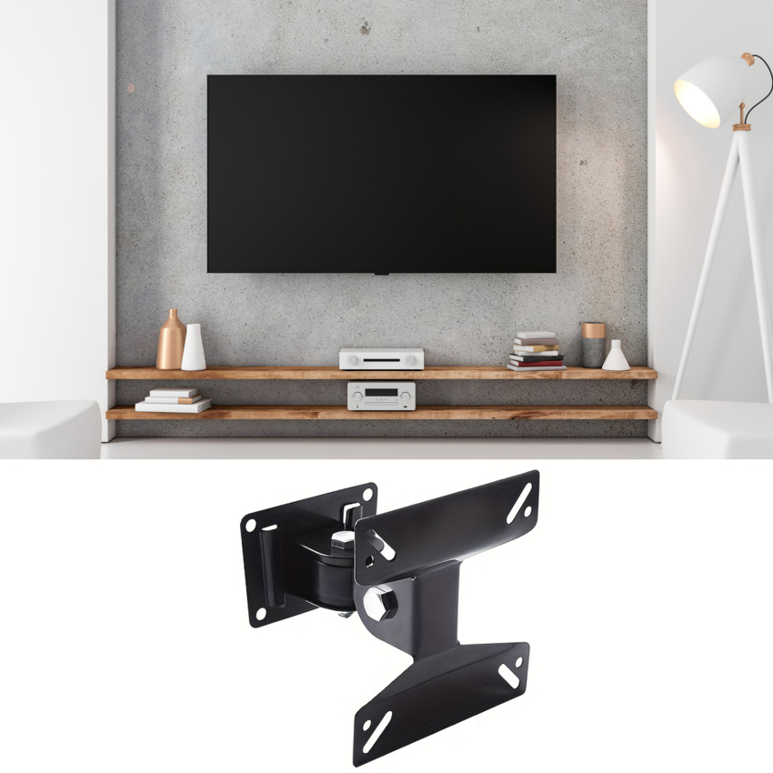Universal Adjustable TV Wall Mount Bracket Flat Panel 180 Degree ...