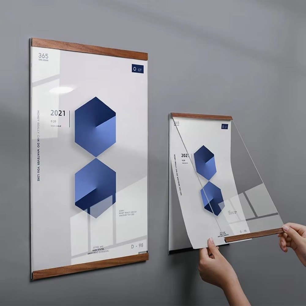 Multi-functional A4/A5/A6 Magnetic Wall Mounted Frame Reusable No-drill ...