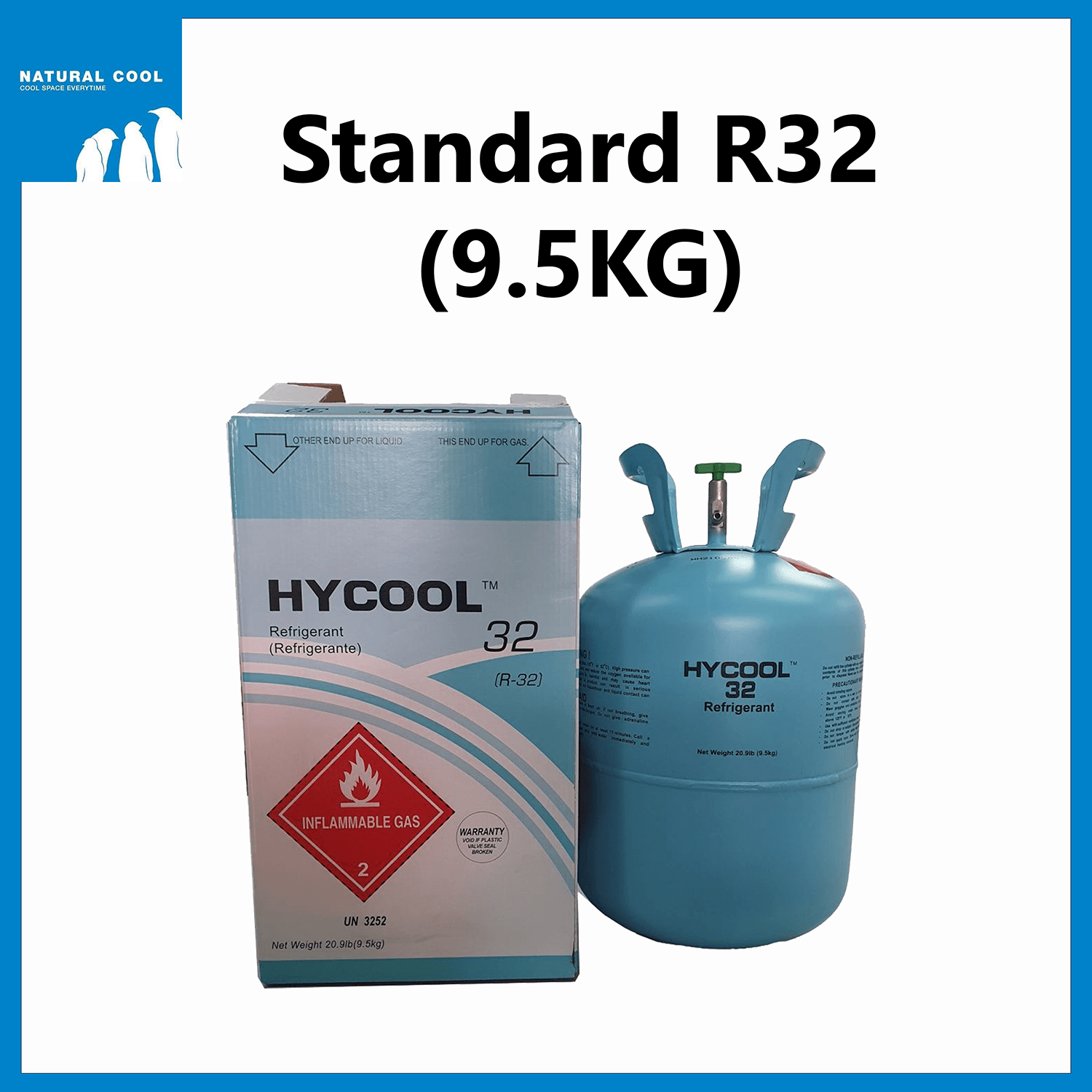 REFRIGEREANT AIRCOND GAS R32 R22 R410 HYCOOL (3KG/9.5KG/10KG/13.6KG) | Lazada