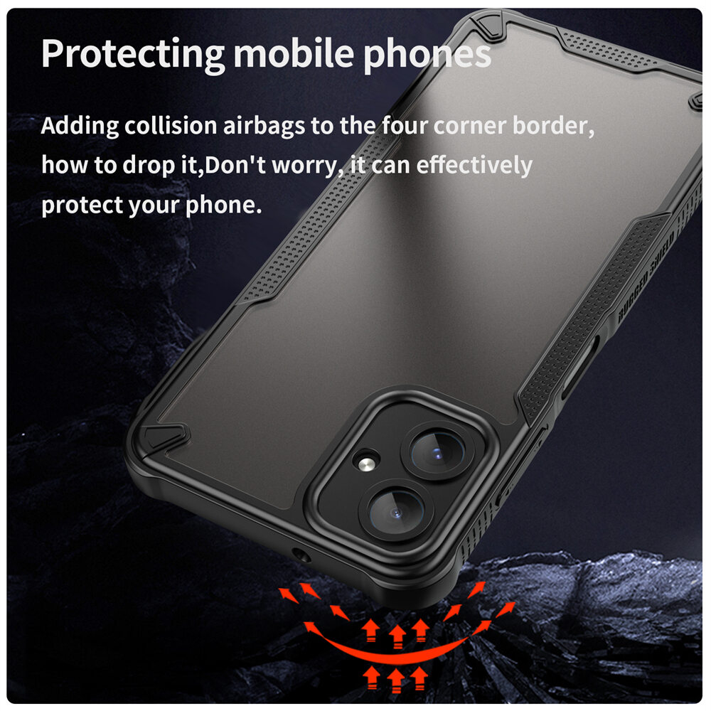 lthmy for Samsung Galaxy A06 cover Matte clear shockproof casing ...