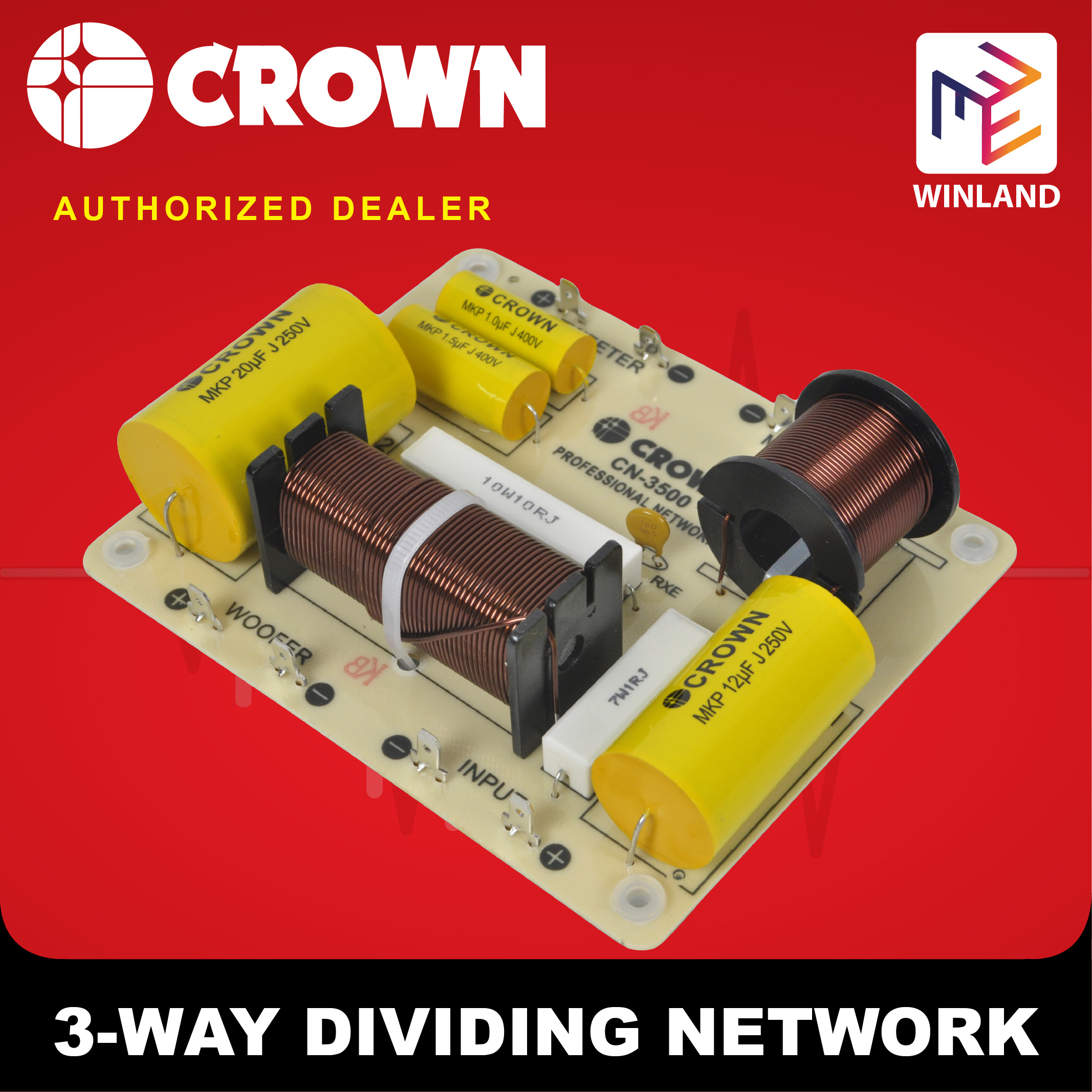 CROWN by Winland Dividing Network 3-Way 500W CN-3500 * WINLAND ...