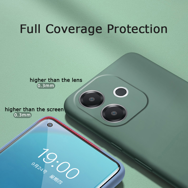 Phone case OPPO A5 Pro Soft Silicone Liquid Lens Protection Slim Back ...
