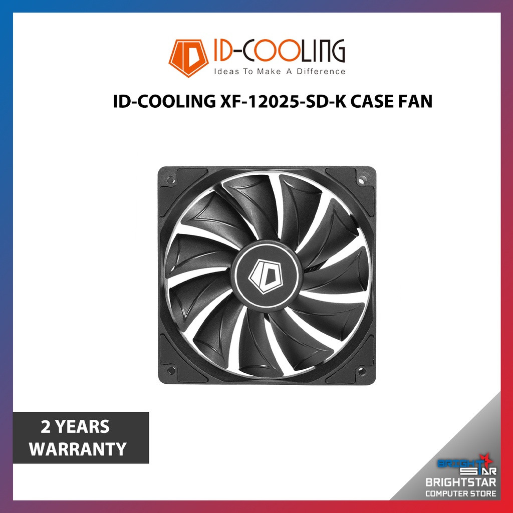 ID-COOLING XF-12025 SD-K Single Case Fan - ID-FAN-XF-12025-SD-K | Lazada