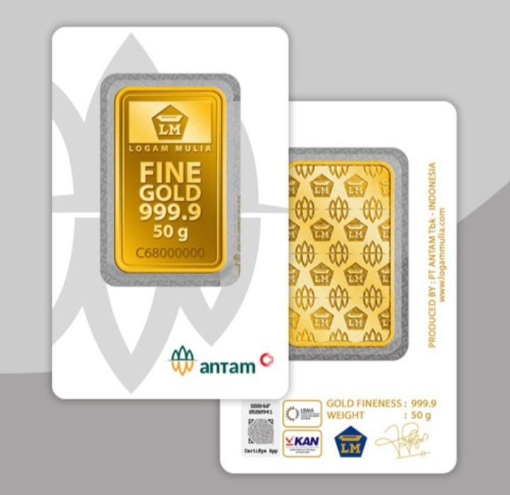 Logam Mulia ANTAM 50 Gram - 2020 | Lazada Indonesia