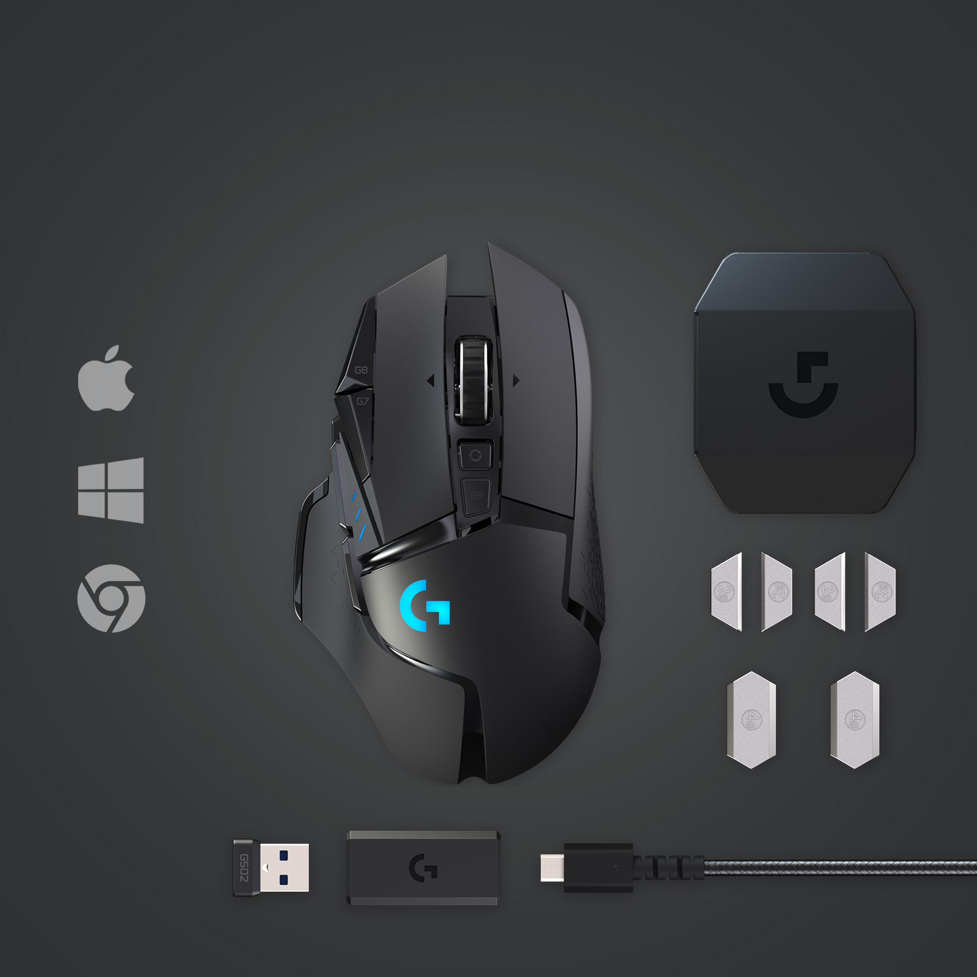 Logitech G502 Lightspeed Wireless Gaming Mouse ( เมาส์เกมมิ่งไร้สาย 25K ...