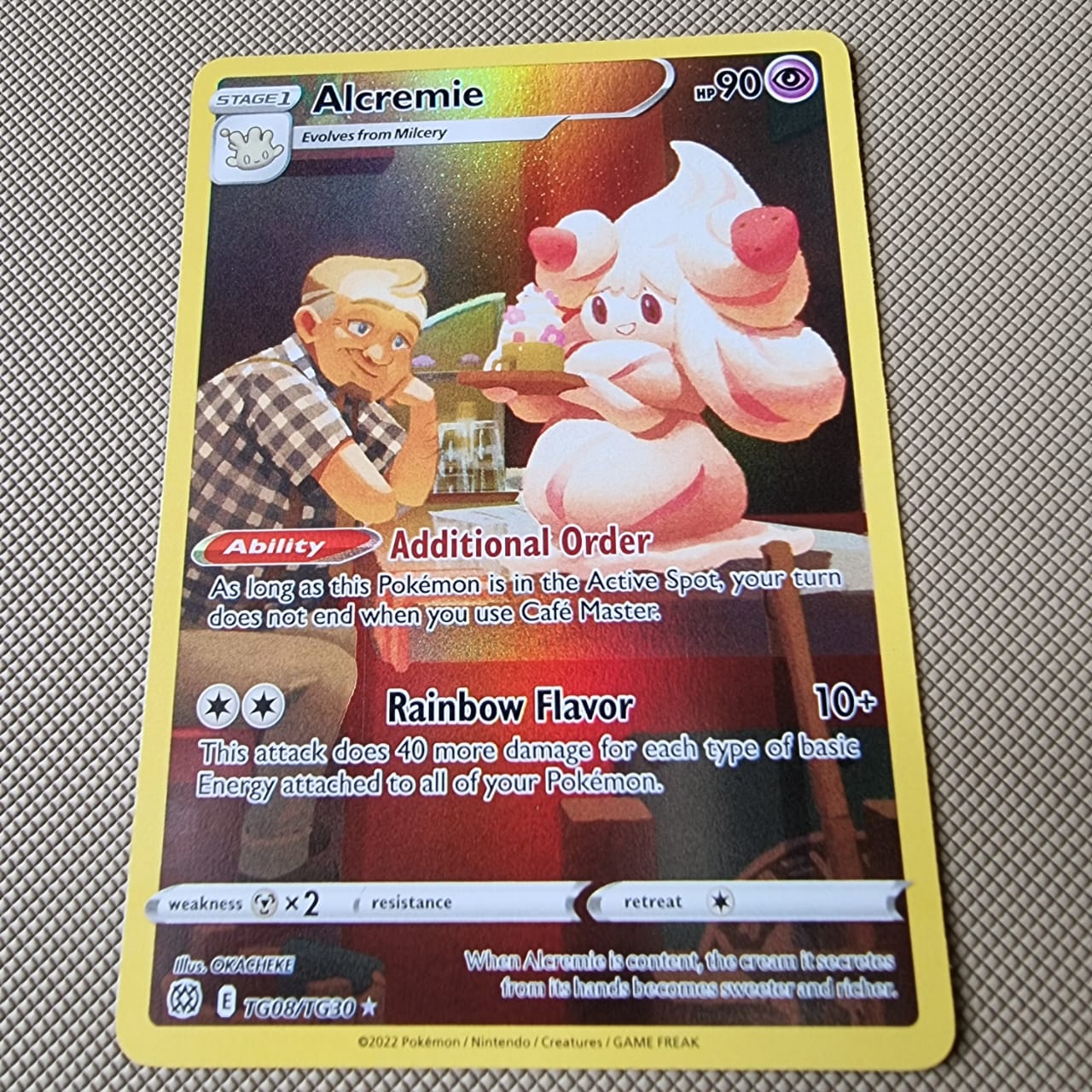 Pokemon TCG Singles (Original PTCG): ALCREMIE Character Rare Full Art ...