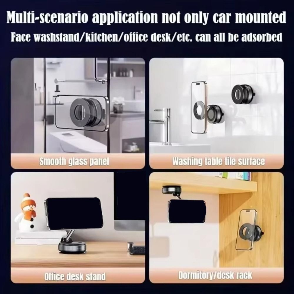 Multi-function Magnetic Car Phone Holder Folding 360° Rotating Travel ...