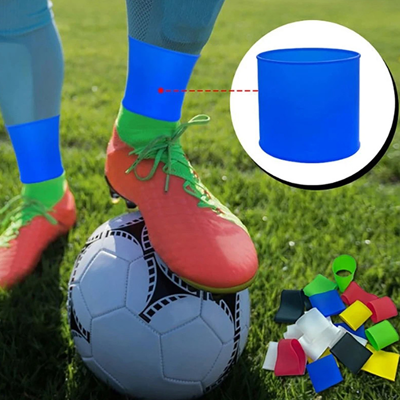 1 Pair Soccer Shin Guard Straps Silicones Shin Pad Holder Practical ...