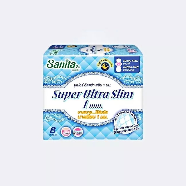 Sanita Super Ultra Slim 1mm 29cm แซนนิต้า ซูปเปอร์ อัลตร้าสลิม 1มม. 29 ...