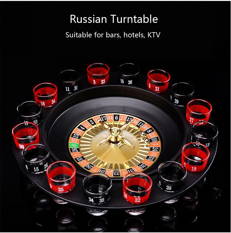 KTV Bar Turntable Drinking Roulette Wheel Party Game Props Russian ...