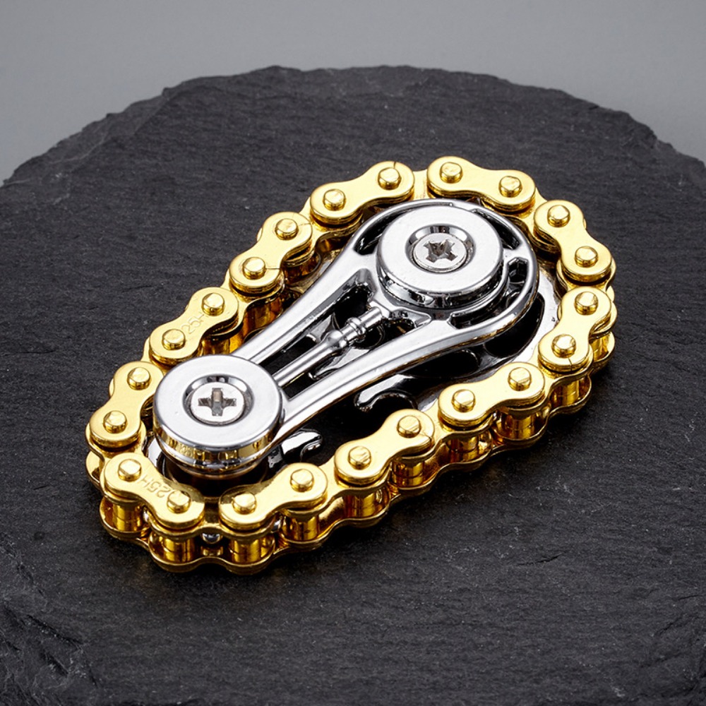 Sprocket Flywheel Chains Gear Fingertip Gyro Mechanical Spinning Top ...