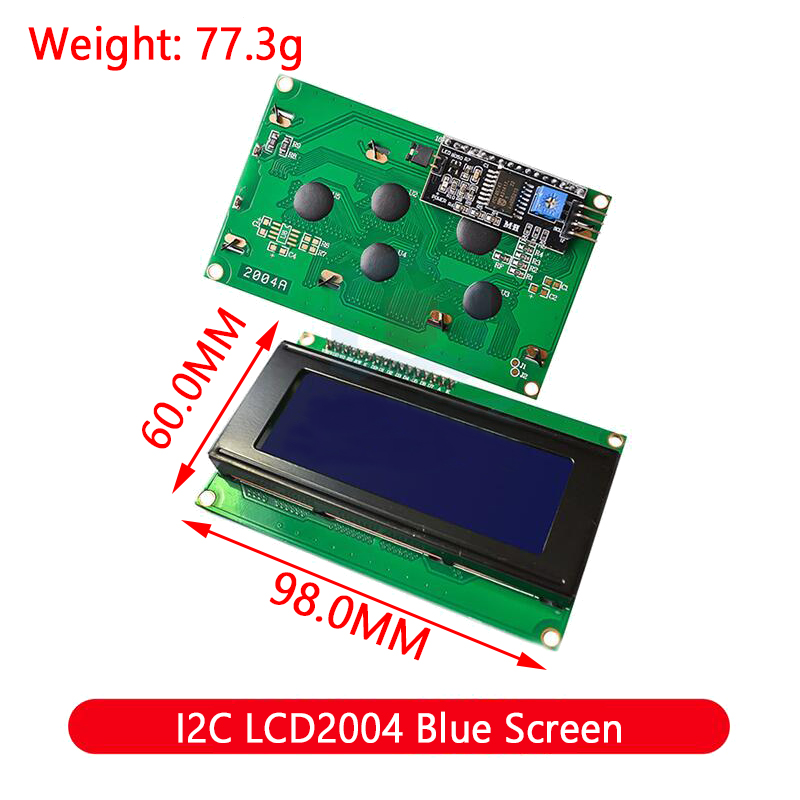IIC I2C Interface Blue Green Screen LCD Module For Arduino 0802 1602 ...
