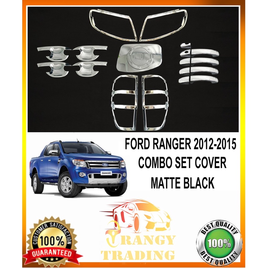 Ford Ranger 2012 to 2022 T6 T7 T8 WILDTRAK XLS/XLT/FX4 FX4 MAX Garnish ...