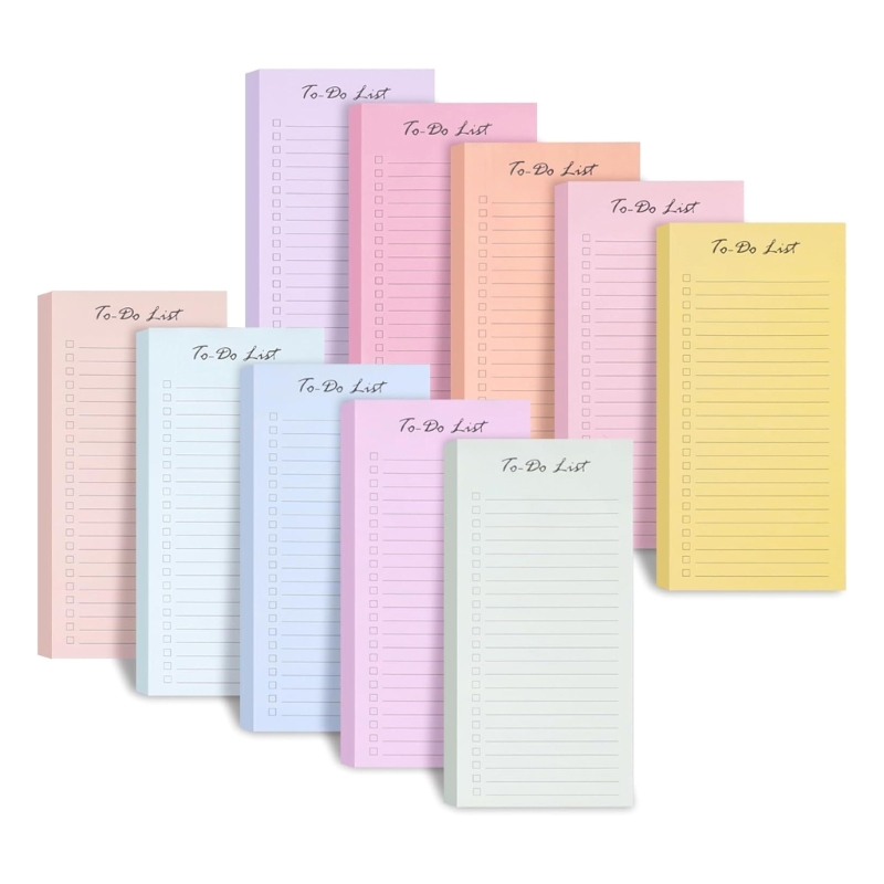 【Dream Sailing Store 】10 Pieces Self-Adhesive Memo Note Pad To Do List ...