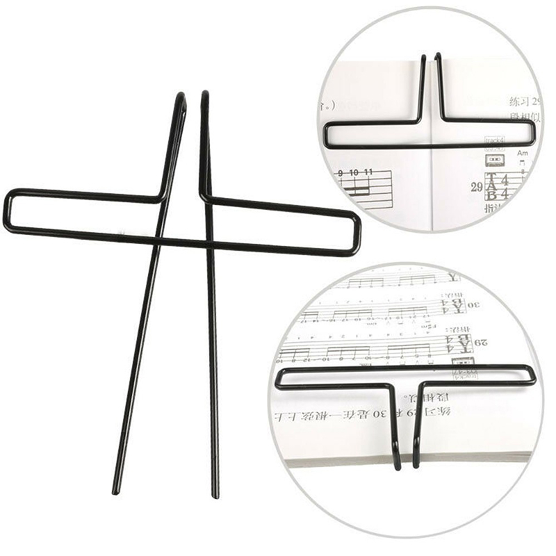 Creative Metal Music Book Clips Hollow Out Page Holder Pianos Stands ...