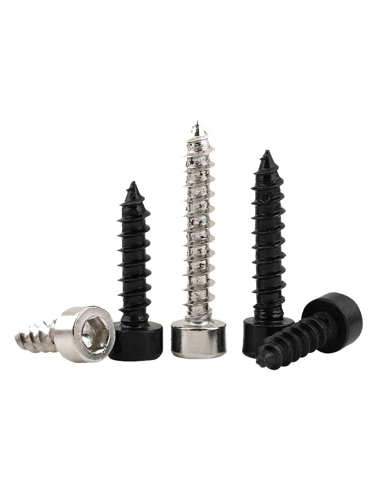 Nickel Plated/black Socket Tapping Screws Cup Hexagon Socket Tapping ...