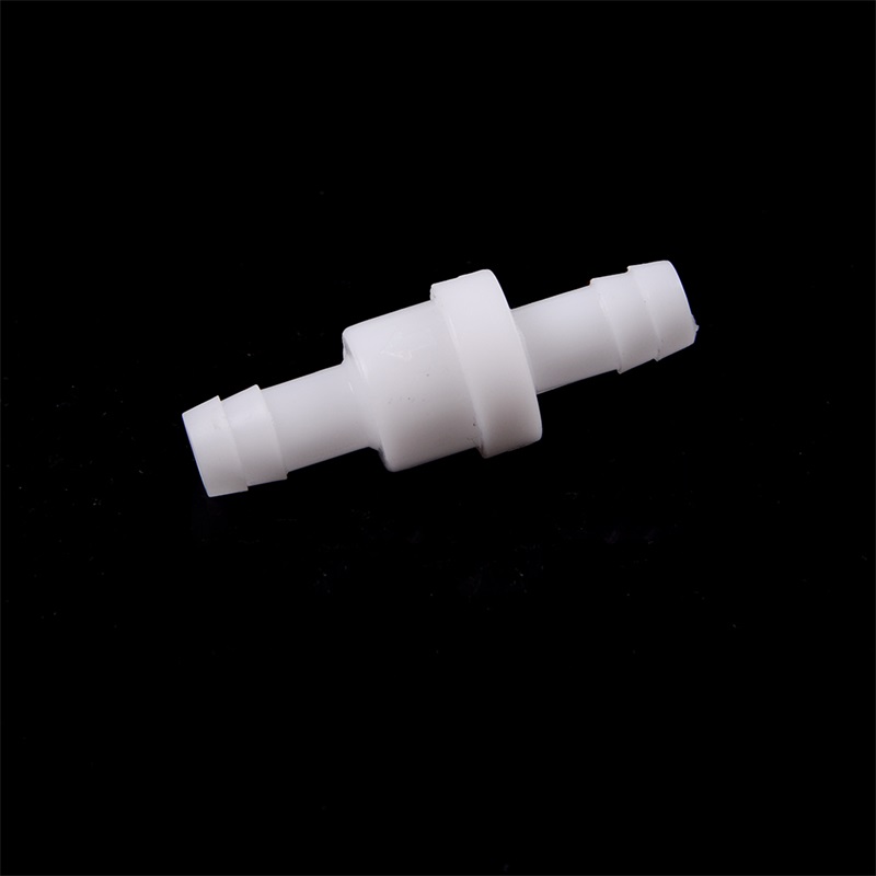 12mm 1/4" White Plastic Non Return Check Valve One Way Fuel Petrol ...