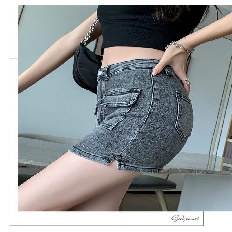 Plus Size 23-37 Korean High Waist A-line Denim Skirt Slit Slim Sexy Hip Skort | Lazada PH