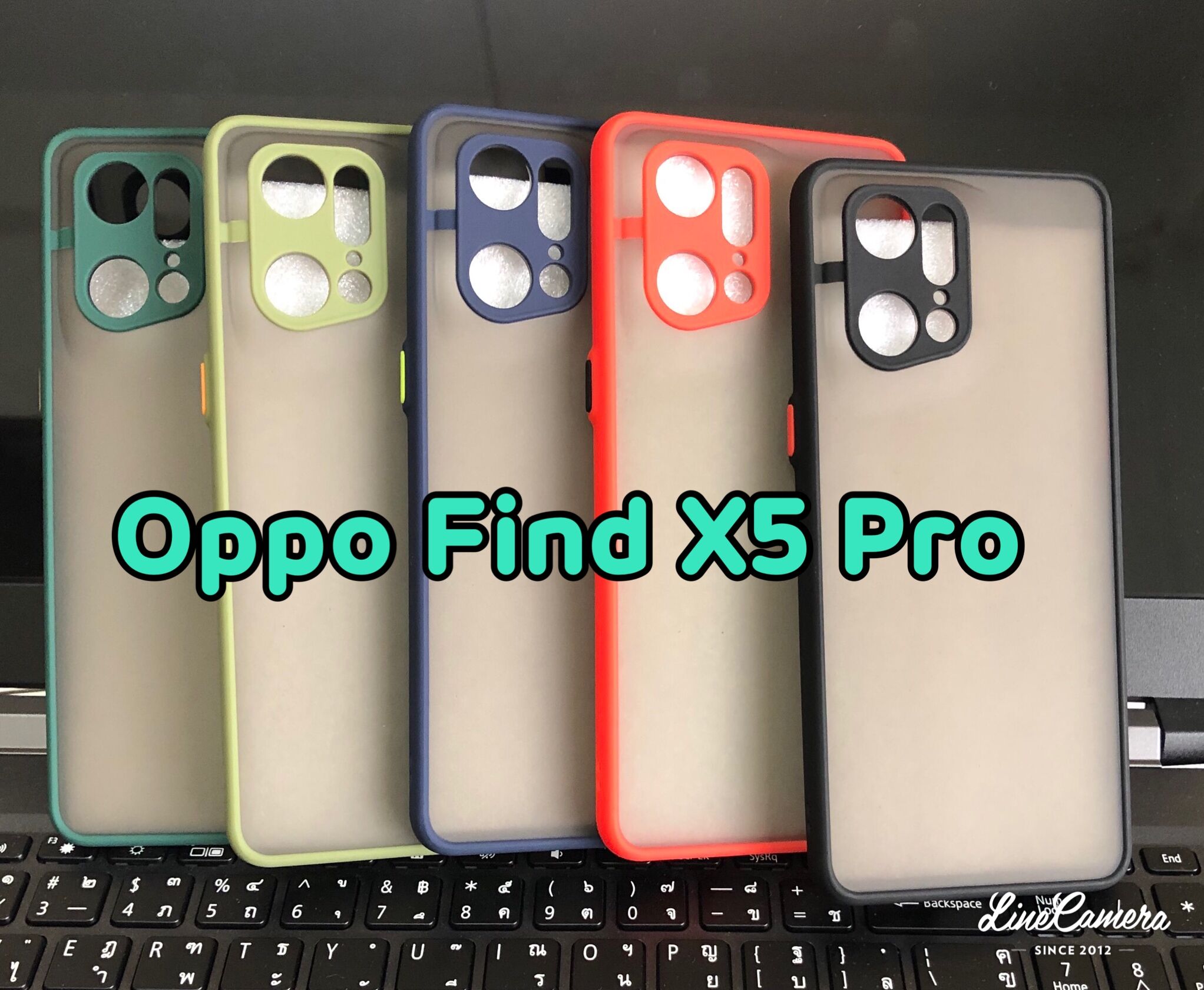 ***พร้ อมส่งในไทย***เคสขอบนิ่มหลังแข็งขุ่นคลุมกล้อง For Oppo Find X5 ...