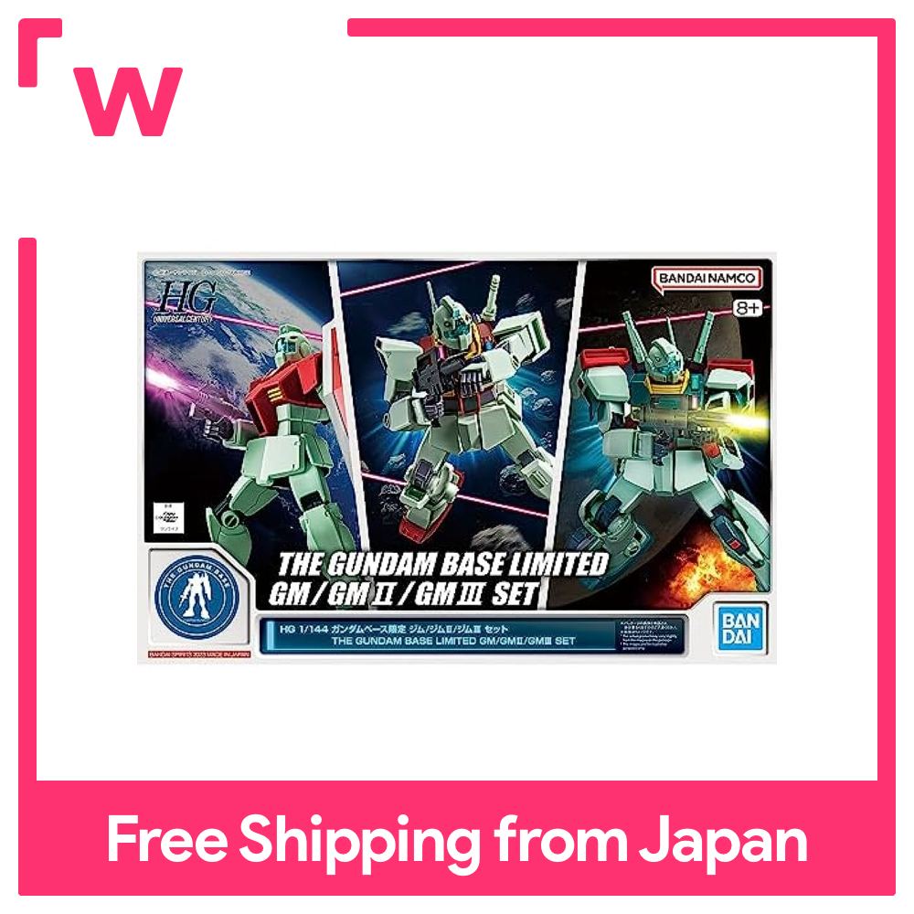 BANDAI HG 1/144 Gundam Base Limited Jim / Jim II / Jim III Set Gundam ...