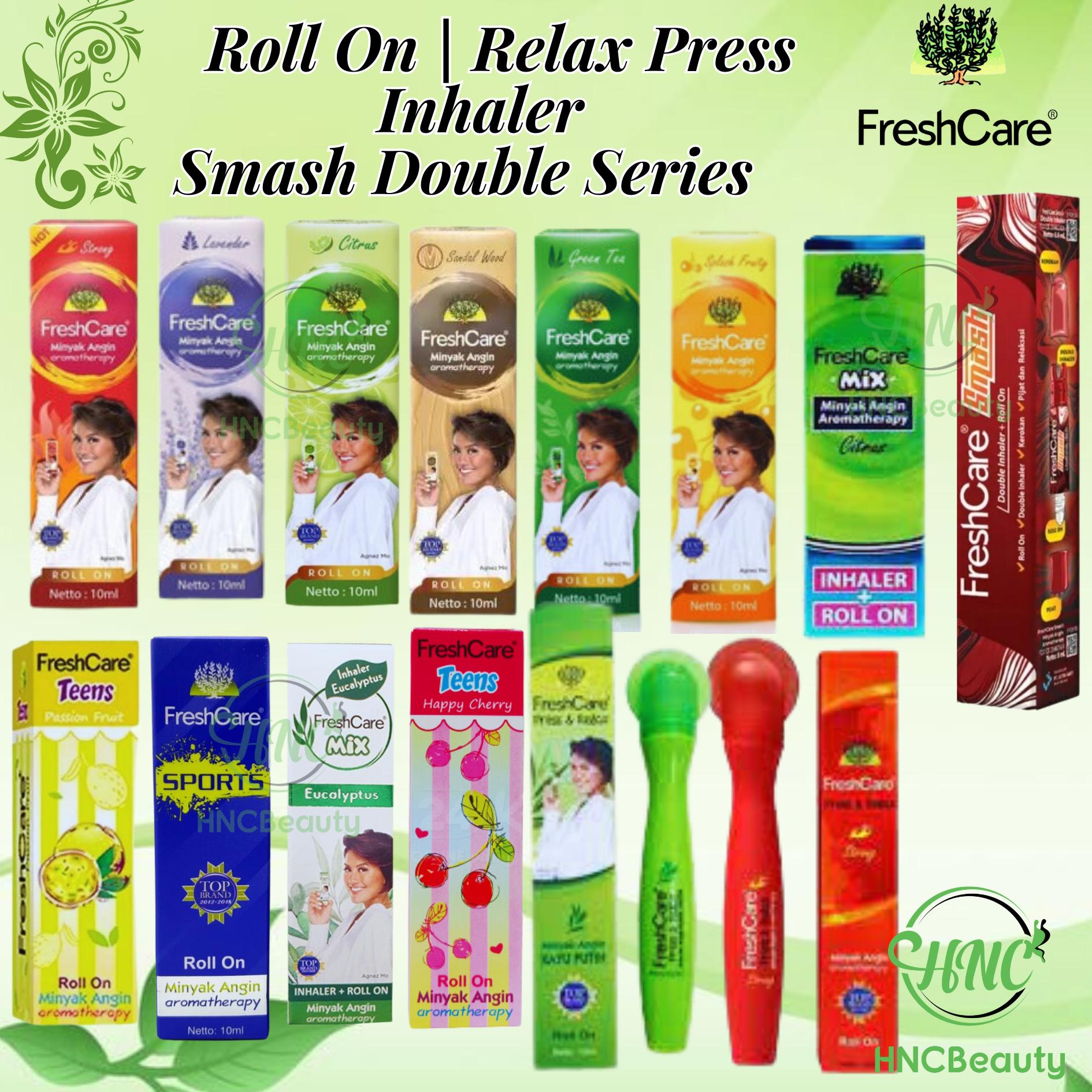 FRESH CARE Aromatherapy Roll On Mix Smash Double Inhaler / Minyak Angin ...