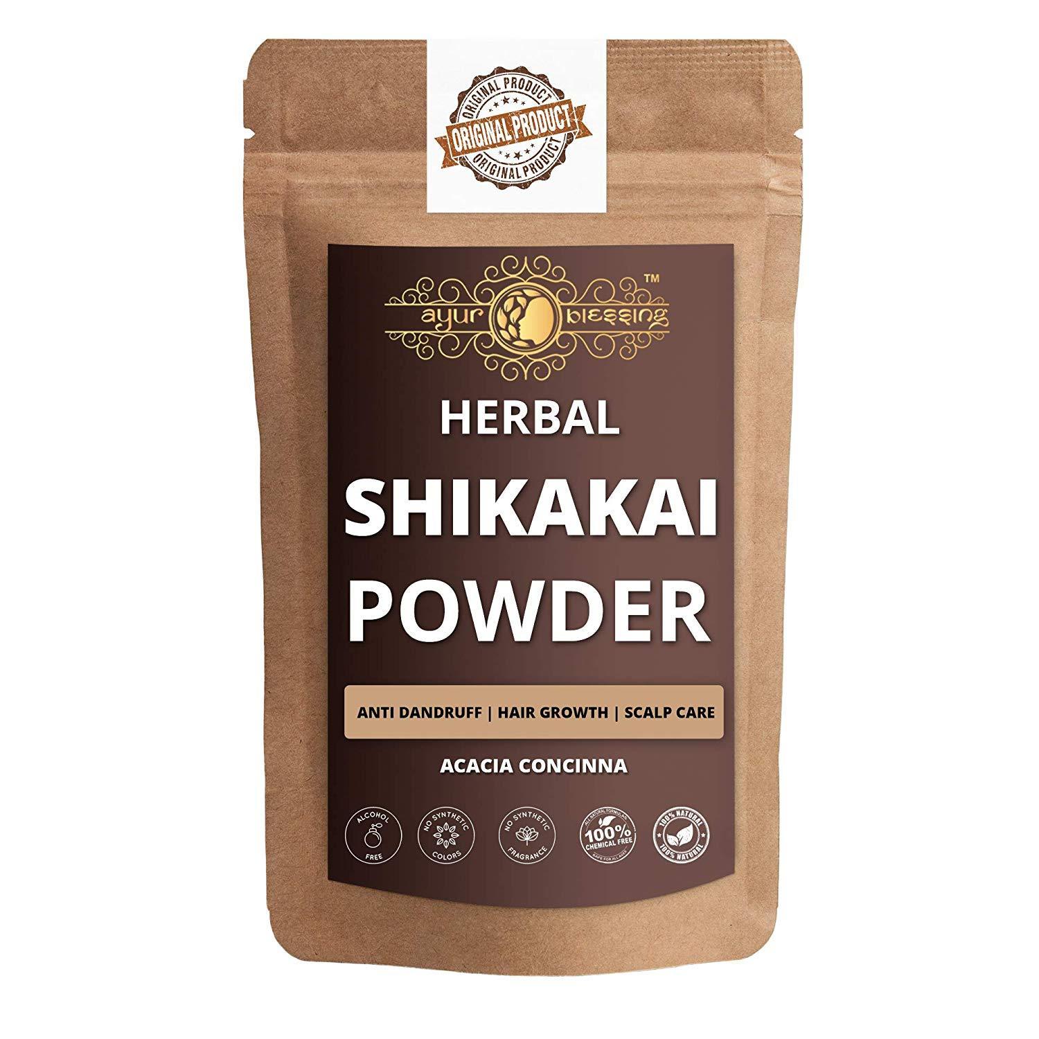 Ayur Blessing Shikakai Powder - 100% Natural & Herbal - Soap Shampoo ...