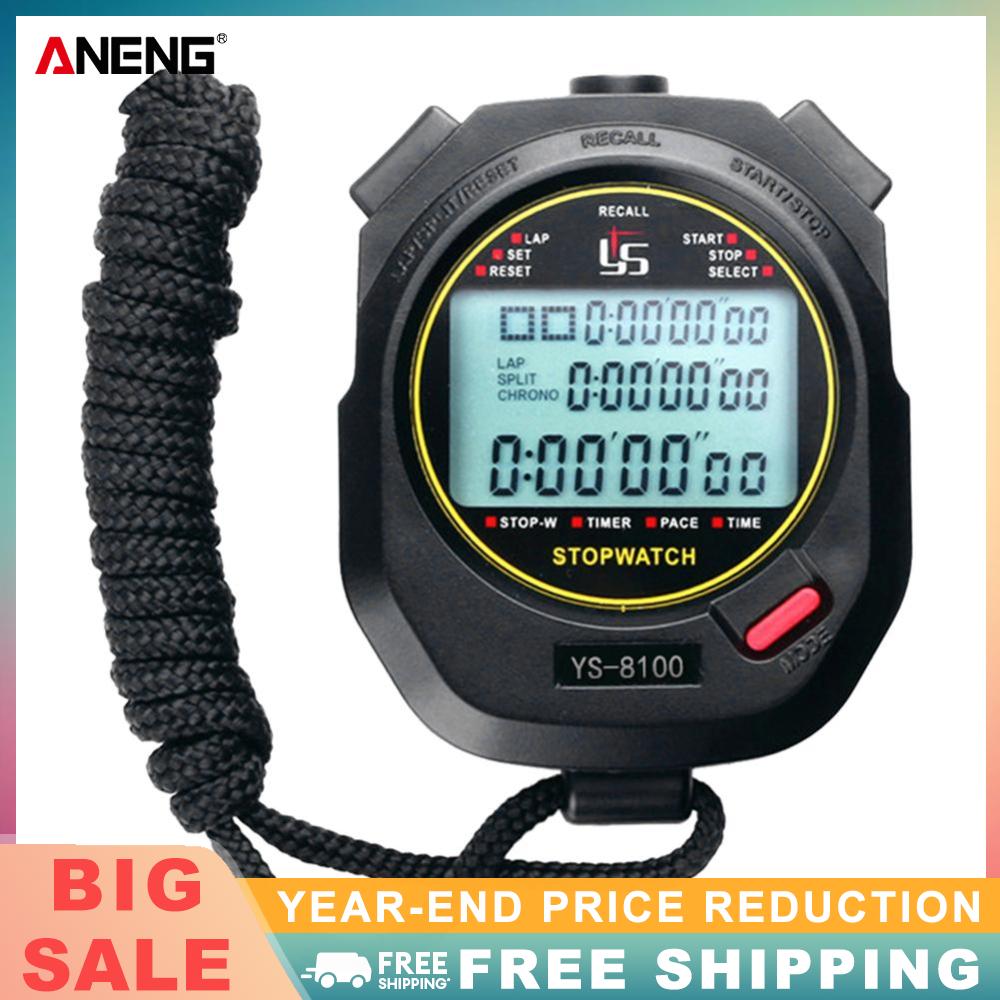 Handheld Digital Stopwatch Chronograph Sports Training Timer Stop Watch ...