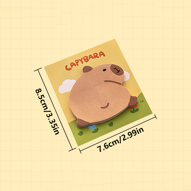 2PCS Capybara Sticky Notes, Cute Sticky Notes, Student Cartoon High ...