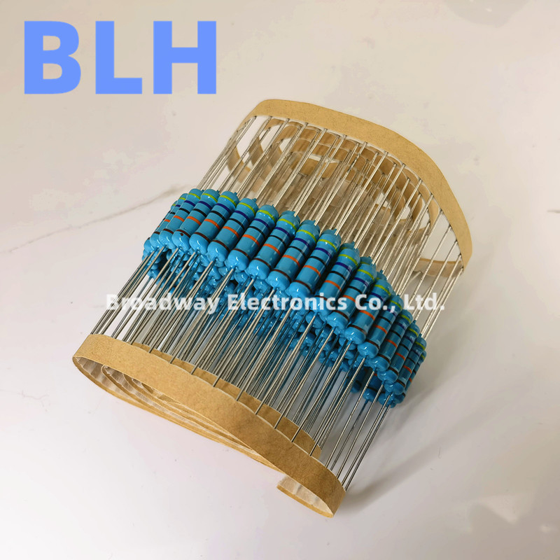 100PCS 1/4W 1% Metal Film Resistor 0.25W 510K 560K 620K 680K 750K 820K ...