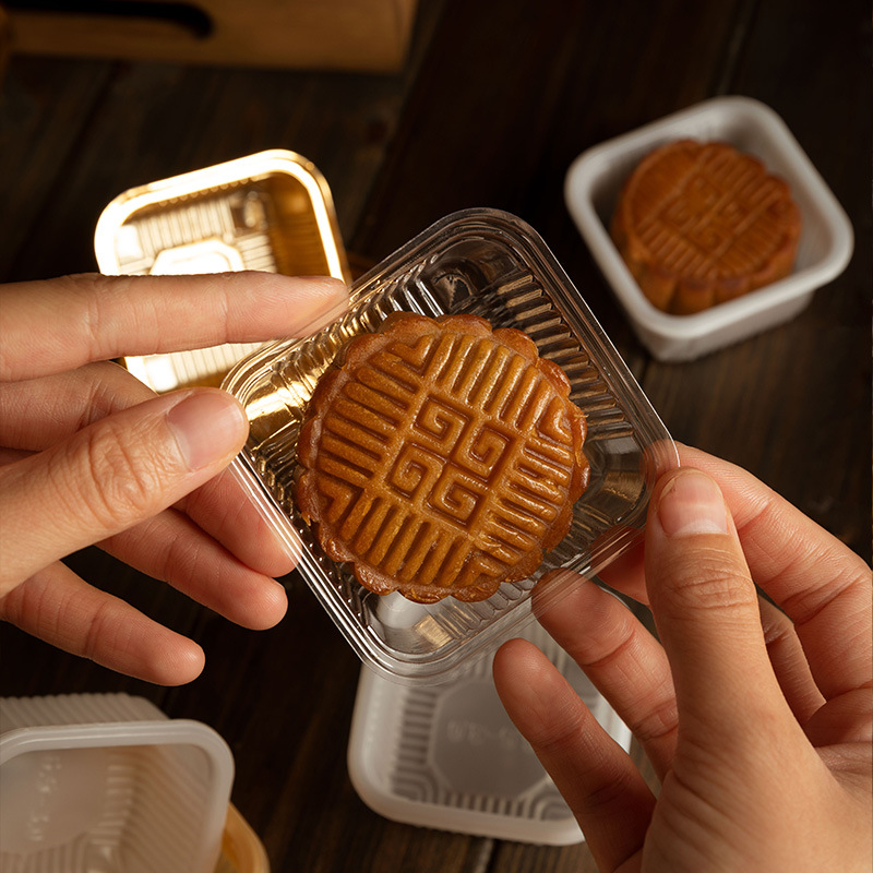 Stobag 100pcs Plastic Inner Tray Xi Su He Yolk Crisp Cake Packaging ...