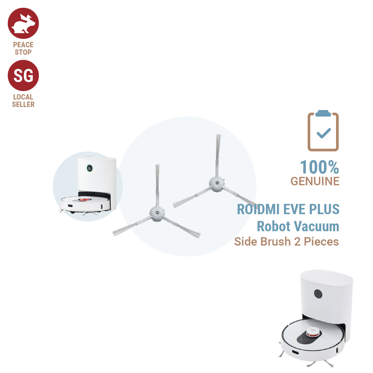 100% Genuine Accessories Spare Replacement Parts for Xiaomi ROIDMI EVE ...