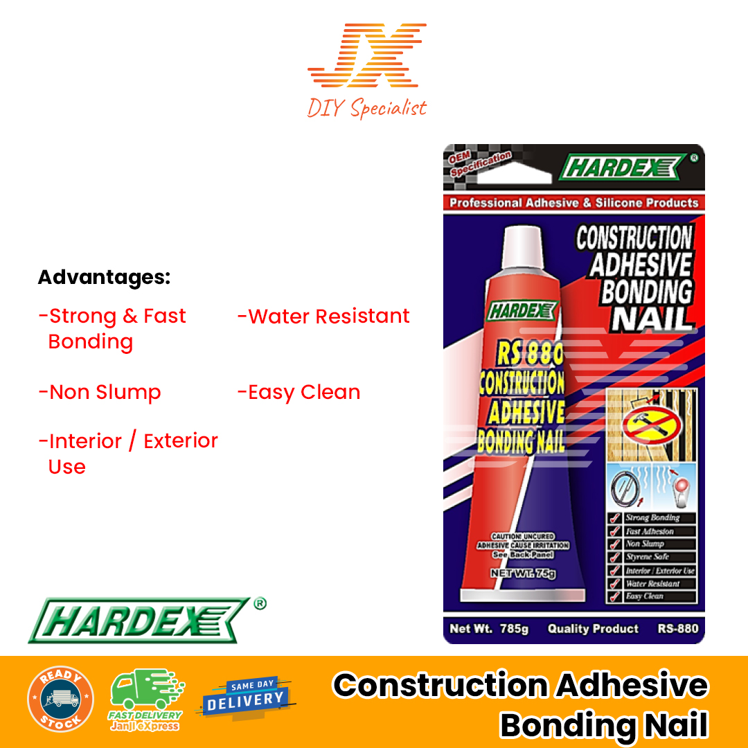 HARDEX RS-880 Construction Adhesive Bonding Nail 785g | Lazada