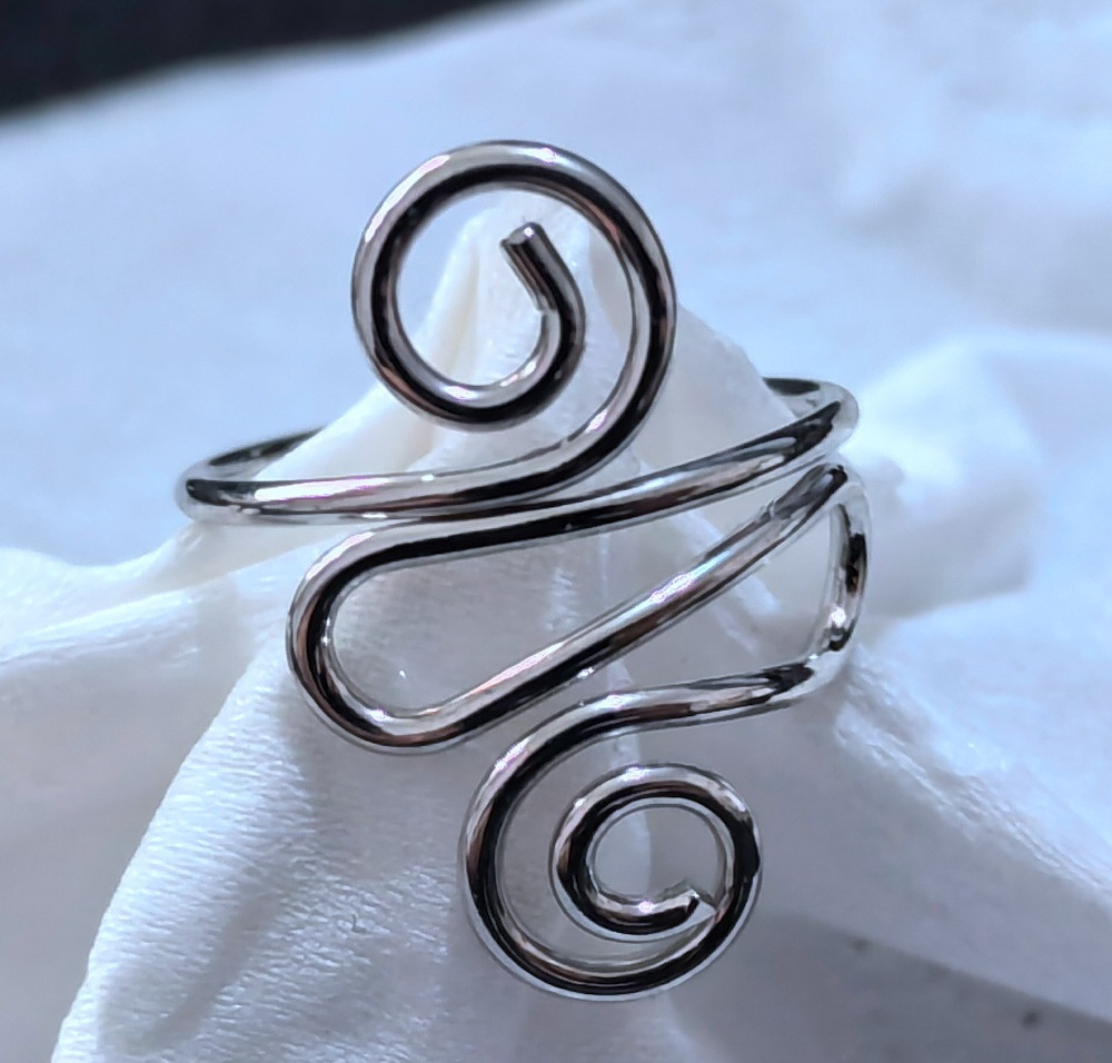 Thai silver opening retro auspicious cloud ring men's trendy ring men's ...