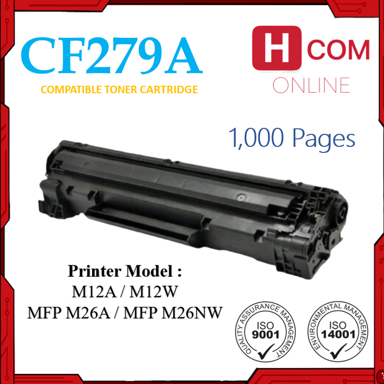 Compatible Laser Toner Cartridge CF279A 79A CF279 279A For HP M12 & M26 ...