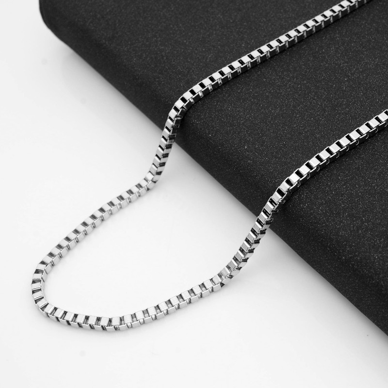 Direct selling stainless steel square pearl necklace square matching ...