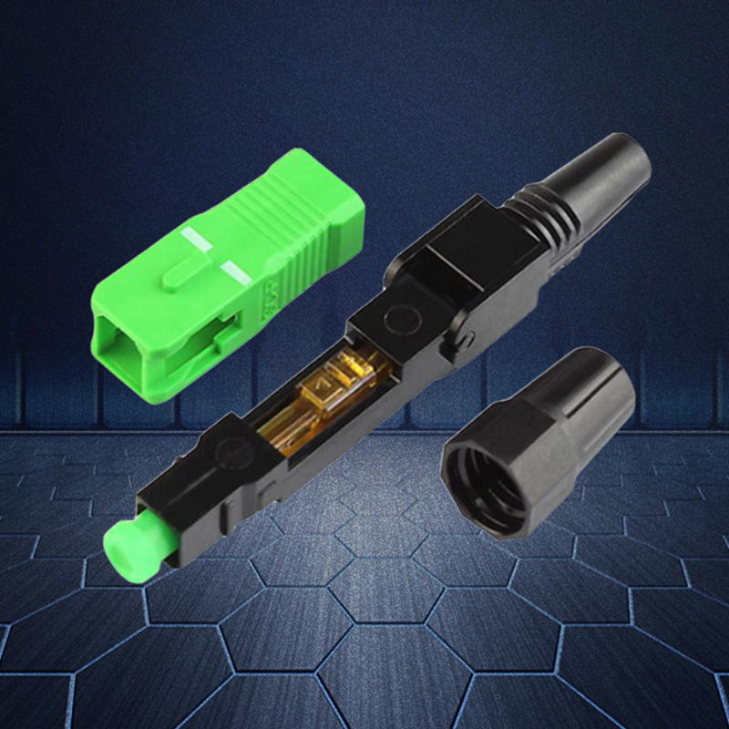 10pcs Single-Mode Fiber Optic SC APC Quick Fast Field Assembly ...