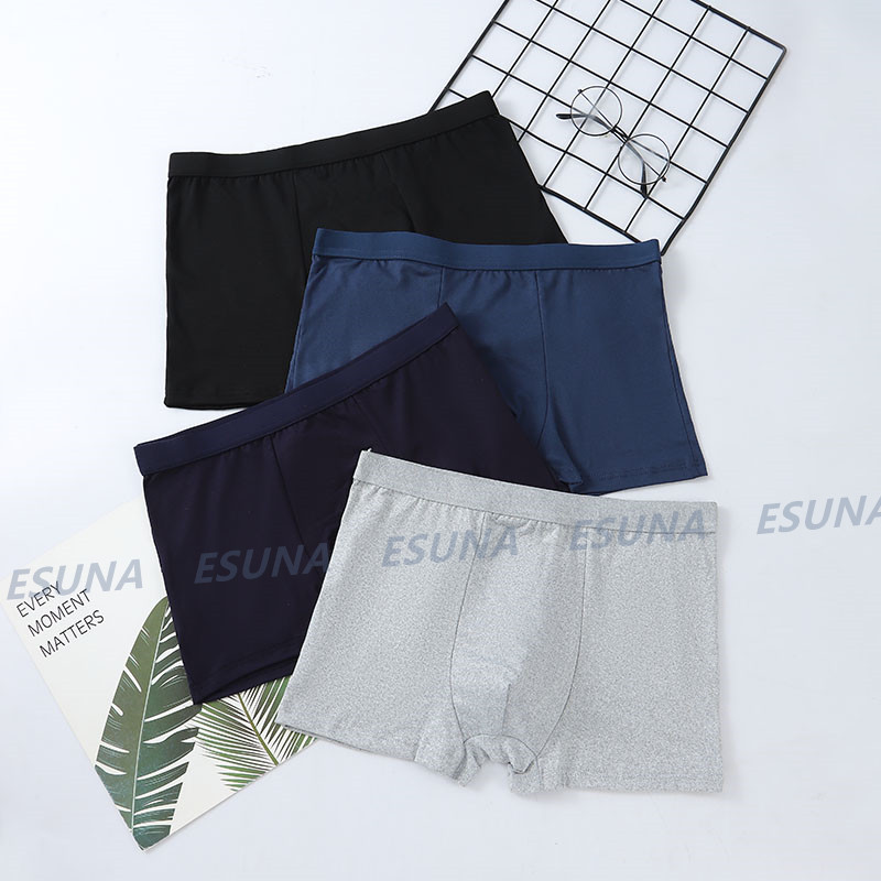 Esuna 4118# boxer กางเกงในชายเนื้อผ้าเหมือนคอตตอนนุ่มไร้ตะเข็บนอ่อนโยน ...