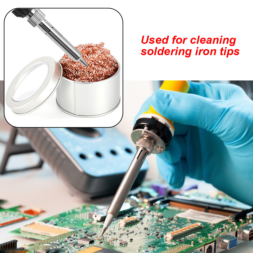 Soldering Tip Cleaning Cleaner Sponge Desoldering Welding Mesh Filter ...