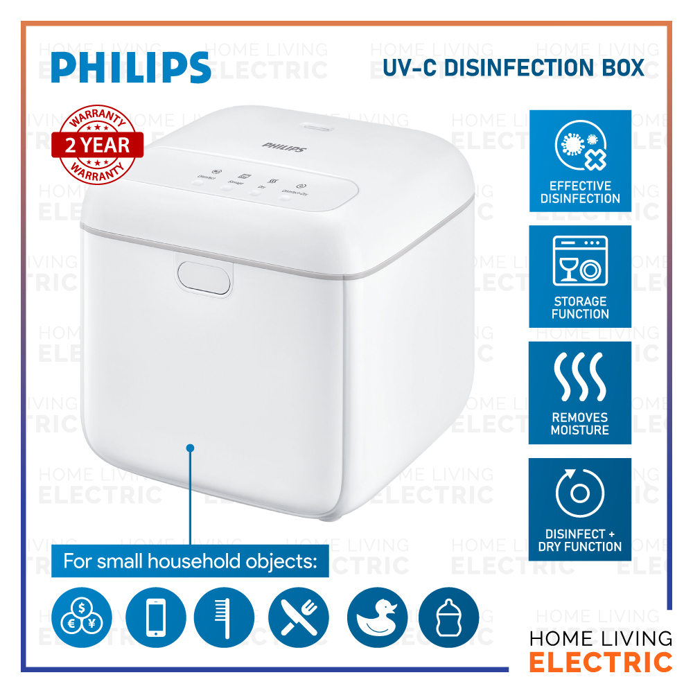 Philips UV-C Disinfection Box (10L) Disinfect Objects in Minutes Dry ...
