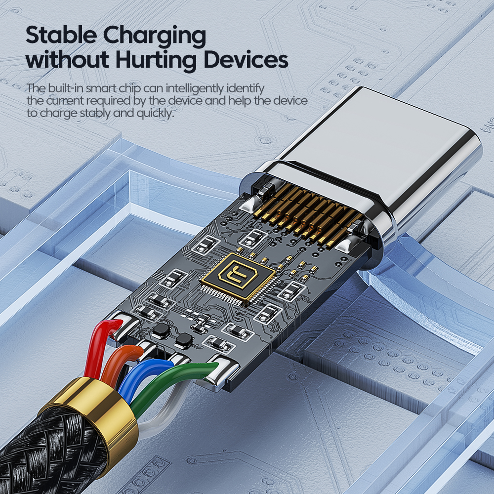 Toocki 100W USB Type C Cable Fast Charging USB C Charger Cord For ...