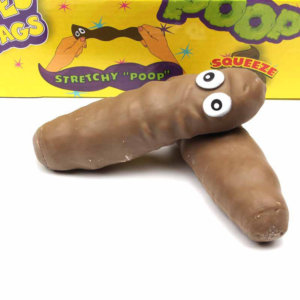 【Yibei Fairy Tale Toy City】Simulation Spoof Elastic Poop Toy Fun ...