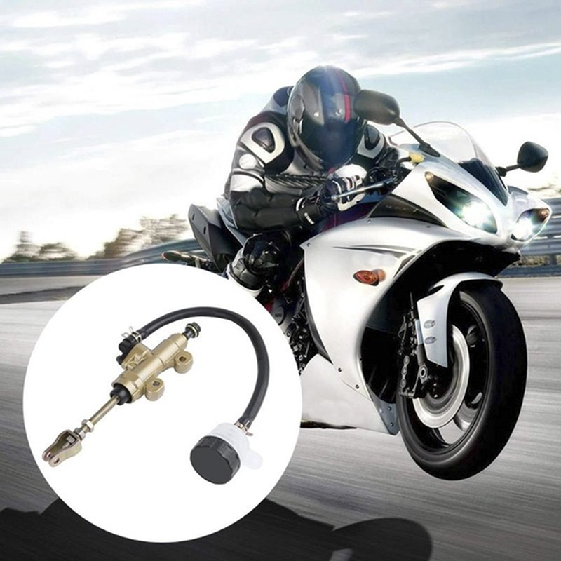Rear Foot Brake Pump Hydraulic Master Cylinder Motorcycle Sport Dirt ...